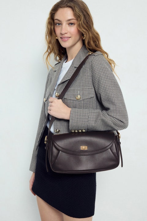Mambo Leather Crossbody Bag by Sandro | Rent the Runway